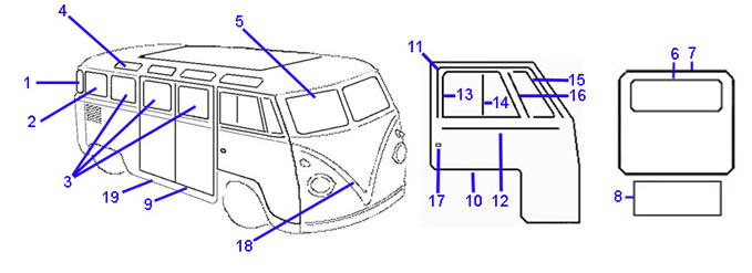 '50-67 Bus Body & Window Weatherstripping